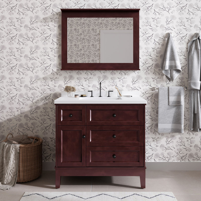 Hanover Bedford 36 Vanity Cabinet with Sink Combo for Bathroom Pre Assembled Cabinet Wayfair